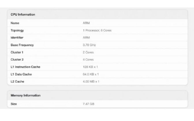 New A17 Pro Performance Cores Clocked At 3.78GHz, 10% Speed