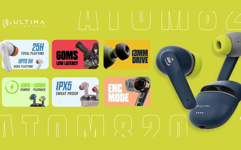 Ultima Atom 820 Earbuds Price In Nepal | Specifications